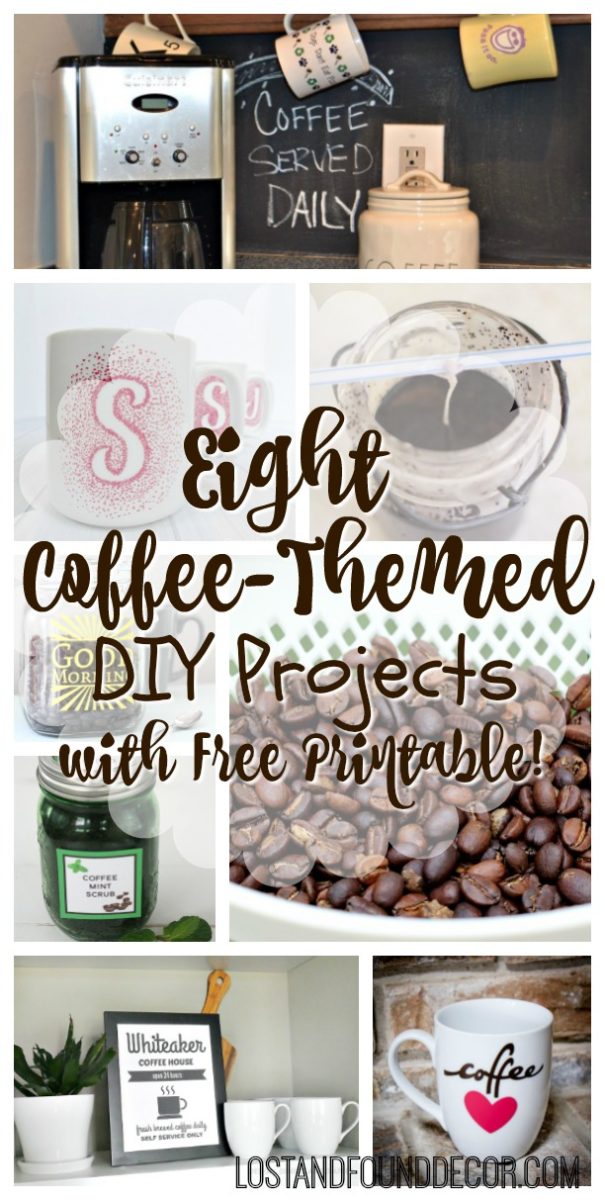 8 Coffee-Themed DIY Projects with Free Printable - Lost & Found Decor