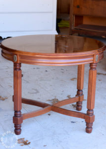 Cranberry DIY Side Table Makeover - Lost & Found Decor