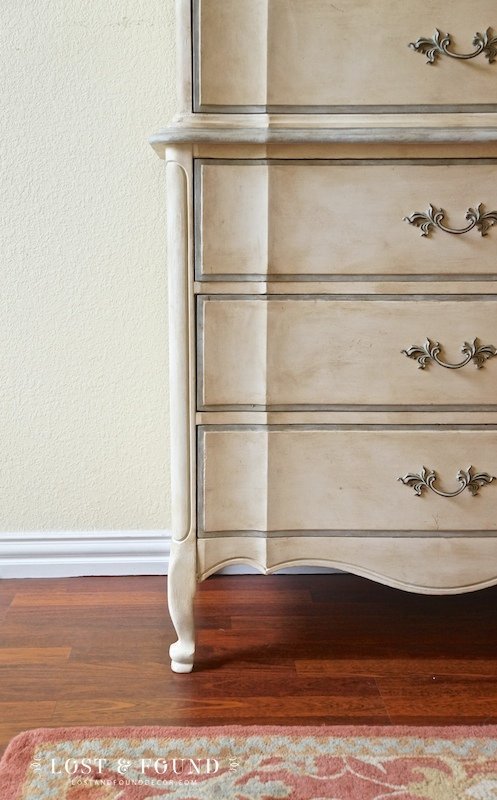 Dixie Chest-on-Chest Furniture Makeover with Chalk Paint