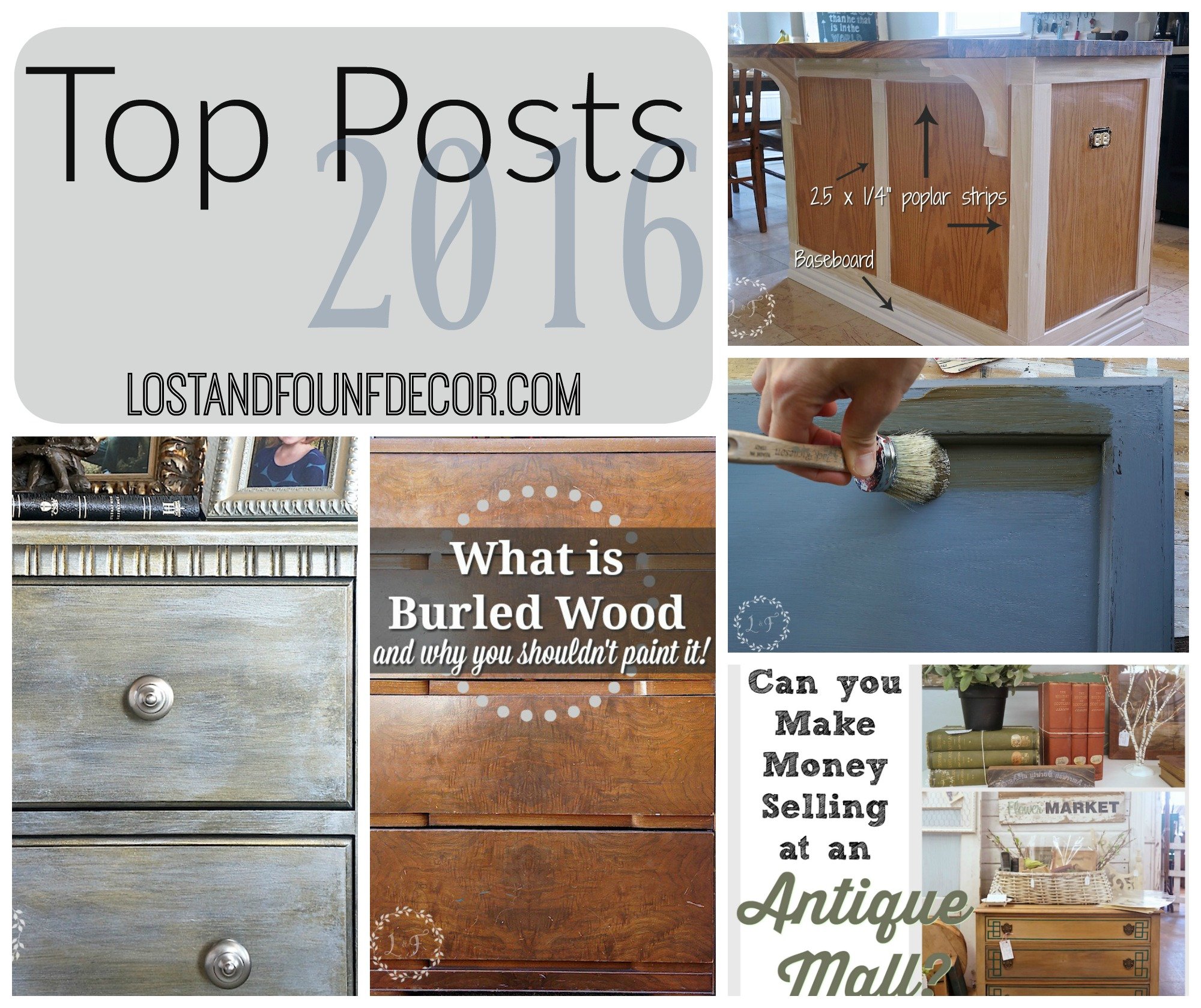 Top DIY Posts 2016 from Melanie at Lost & Found Decor