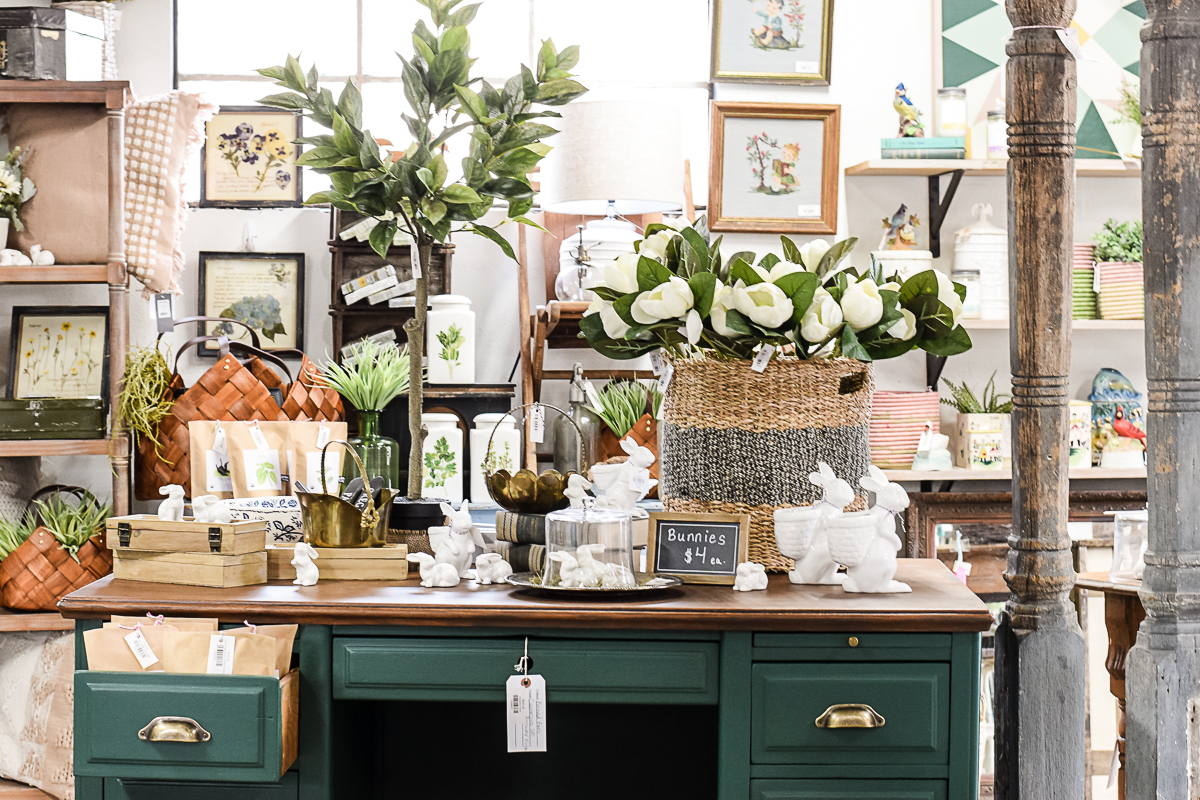 Spring Shop Displays at Lost and Found - Lost & Found Decor